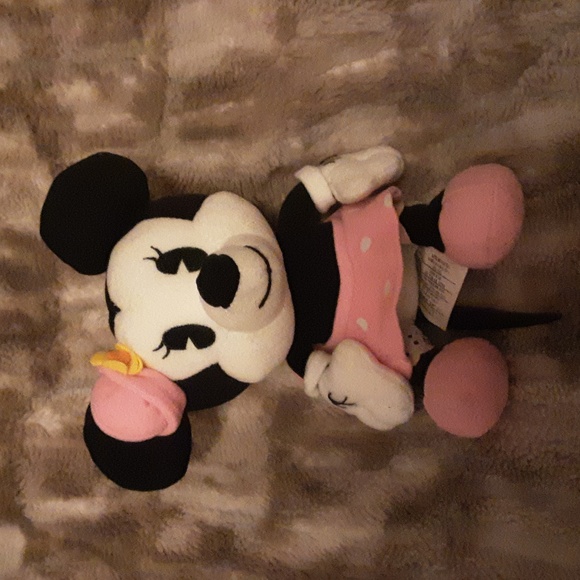 Disney | Toys | Disney Minnie Mouse Y2k 200s Plush Toy Pink Dress And ...